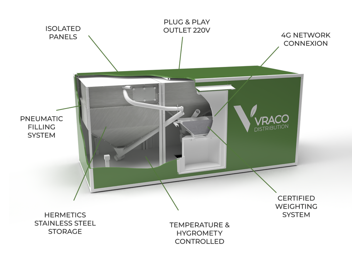 Concept - distributeur libre-service de produits en vrac